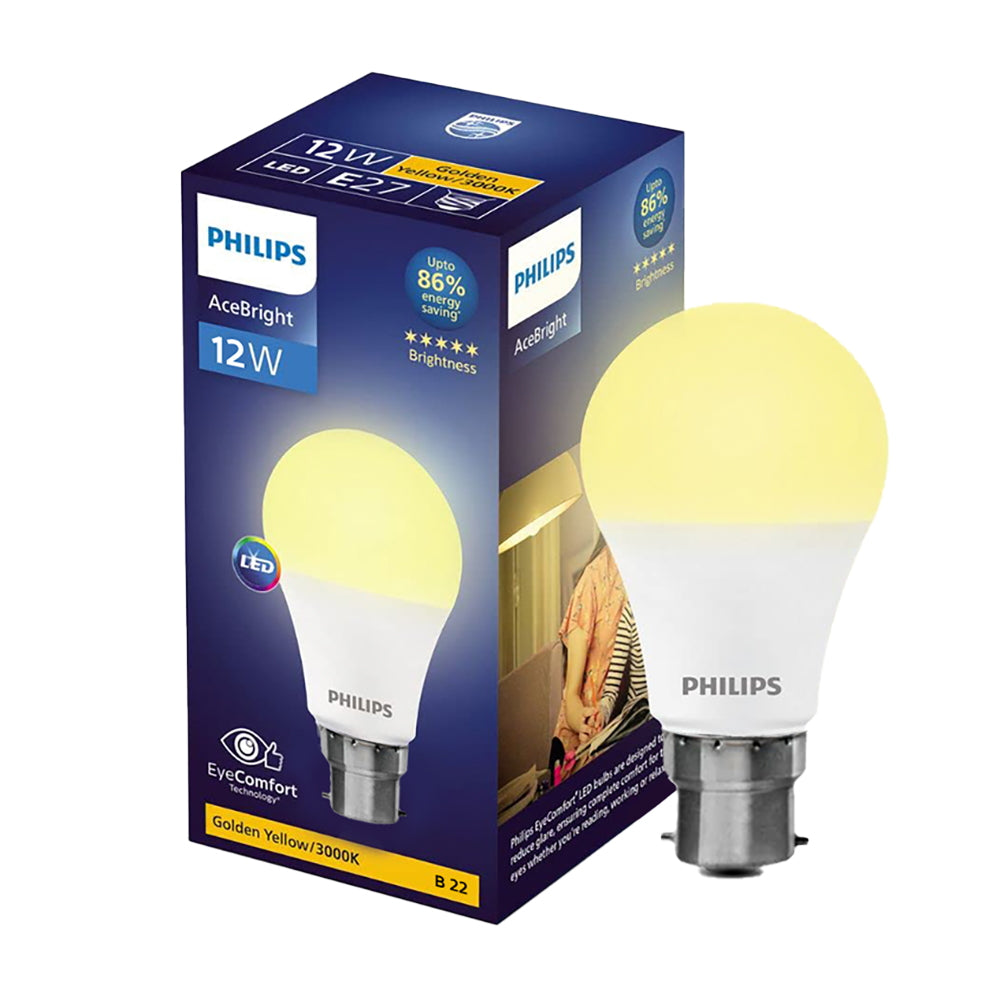 Shop Philips AceBright LED Bulb B22 Golden Yellow 12 W 1 Unit at ...