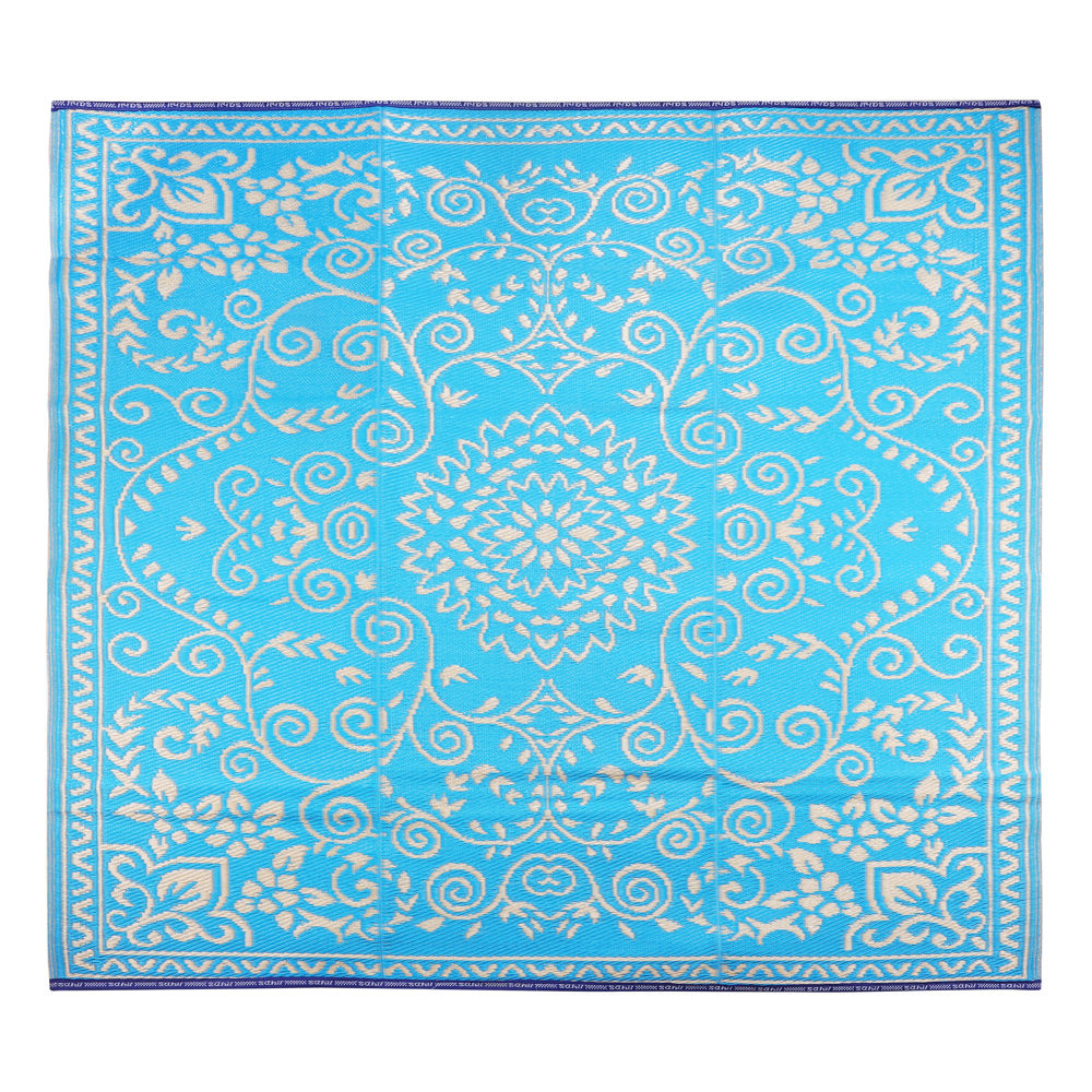 Shop Sahil Multipurpose Plastic Folding Mat (Chatai) 6X6 Feet - Blue at ...